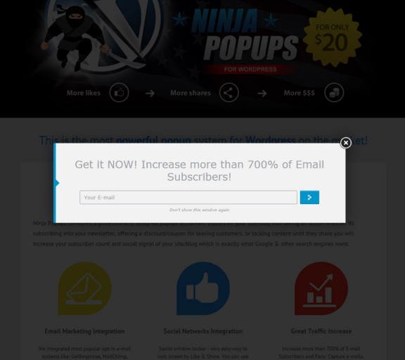 Ninja Popups DEMO – Popup for WordPress, popups for WordPress, Ninja Popup, Ninja Popups