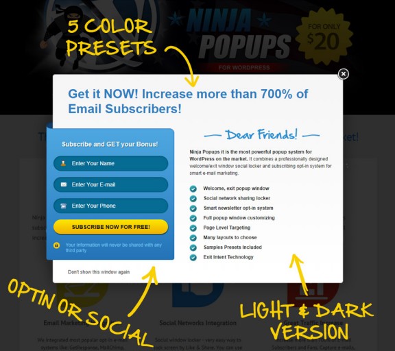 Ninja Popups DEMO – Popup for WordPress, popups for WordPress, Ninja ...