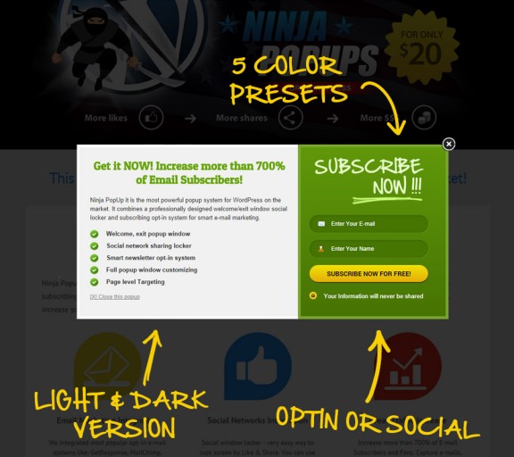 Ninja Popups DEMO – Popup for WordPress, popups for WordPress, Ninja ...
