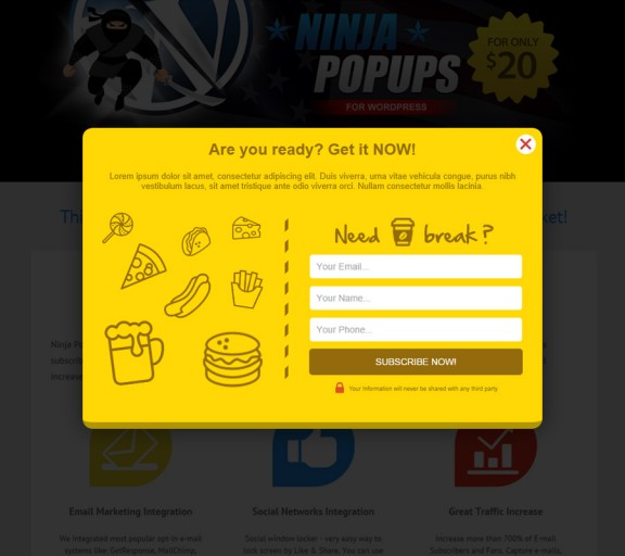 Ninja Popups DEMO – Popup for WordPress, popups for WordPress, Ninja ...