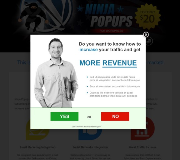Ninja Popups DEMO – Popup for WordPress, popups for WordPress, Ninja ...