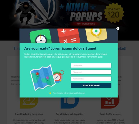 Ninja Popups DEMO – Popup for WordPress, popups for WordPress, Ninja ...